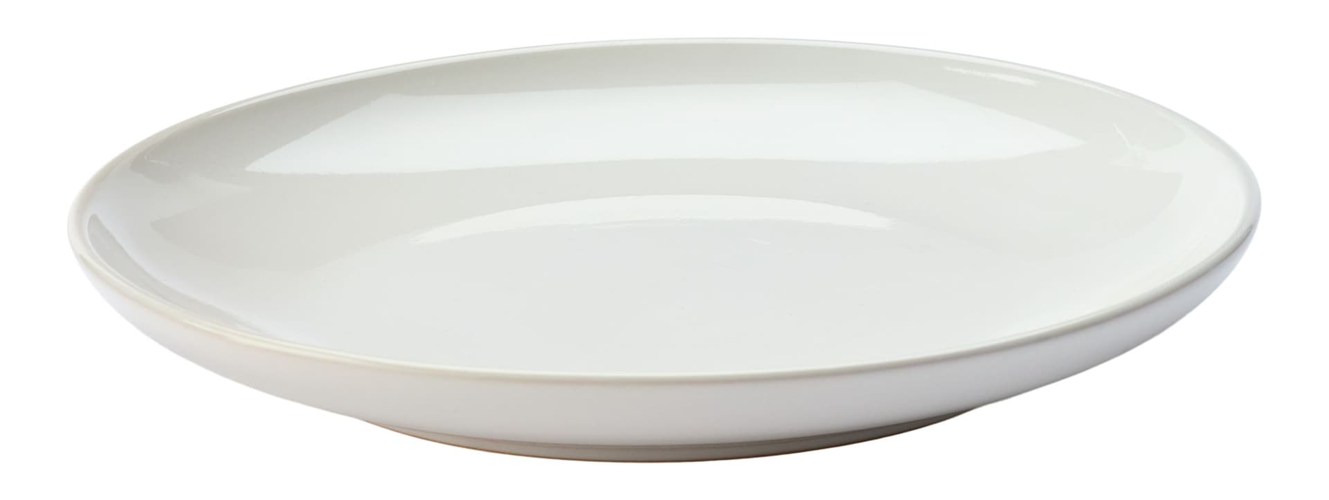 Assiette à salade en grès MasterChef Essential Coupe, blanc brillant ...