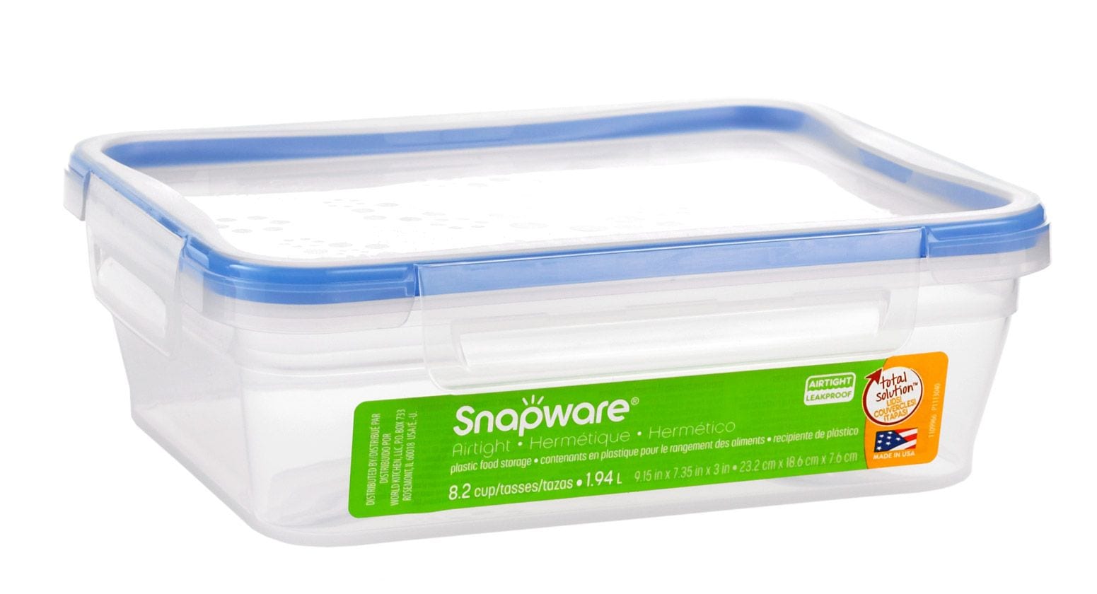Snapware Rectangular Plastic Food Storage Container, 8.2-cup | Canadian ...