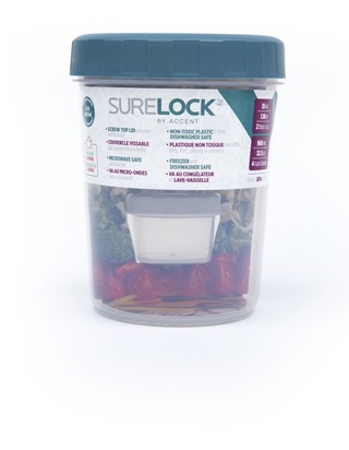 Surelock Plastic Food Storage Container Set with Airtight Seal, 4-pc | Canadian Tire
