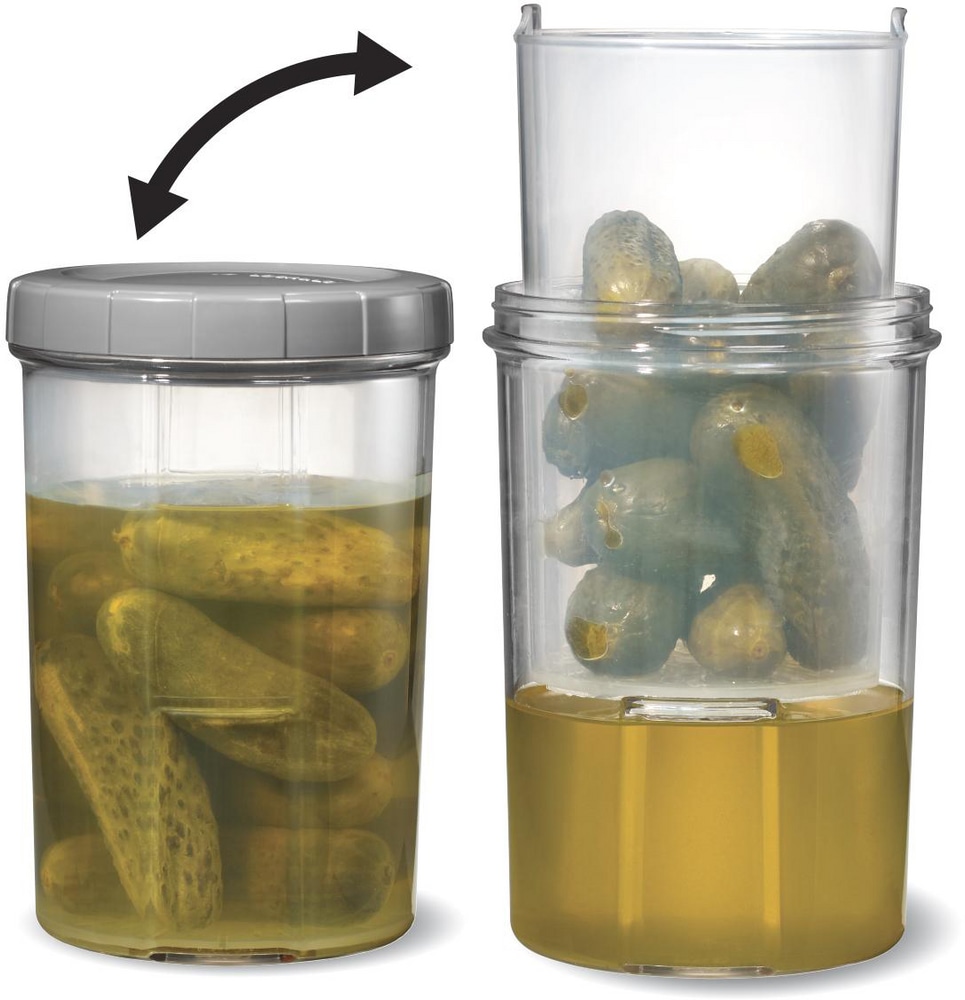 Startfrit Lock & Lock Pickle Plastic Jar Container with Strainer ...
