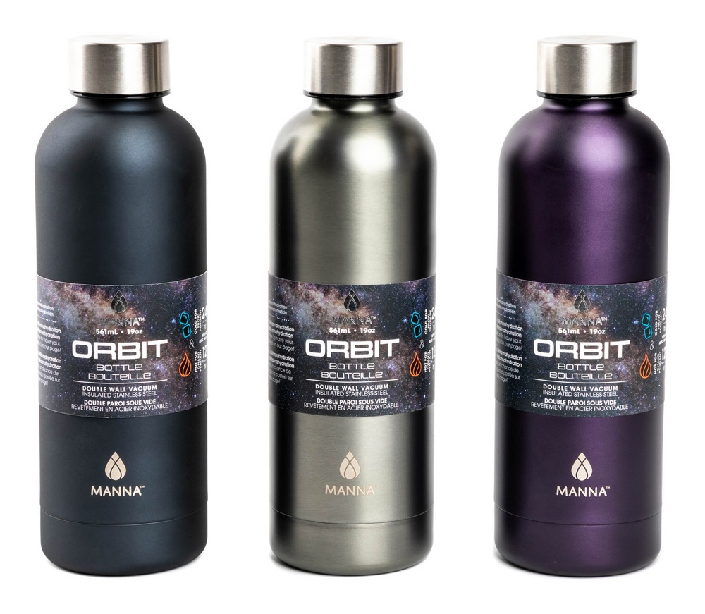 Manna Orbit Insulated Metal Water Bottle with Leakproof Cap, Assorted ...