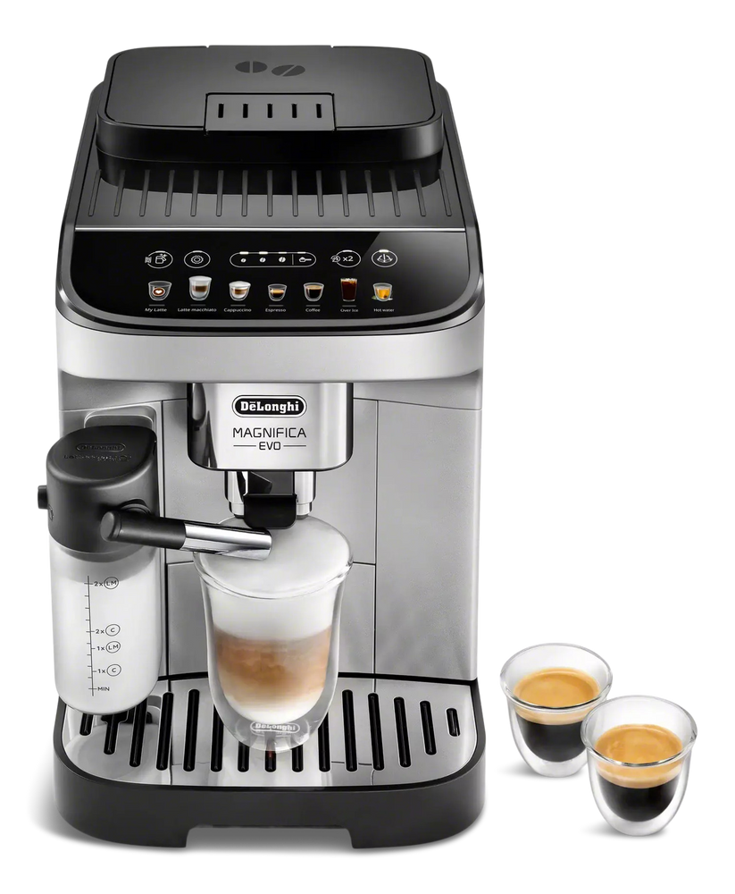 Delonghi Magnifica Evo Coffee & Espresso Machine with Automatic Milk ...