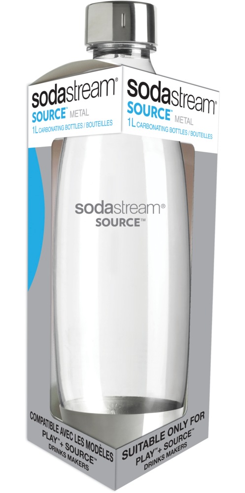 SodaStream Fuse Carbonating Bottle, BPA-Free, Stainless Steel, 1L | Canadian Tire