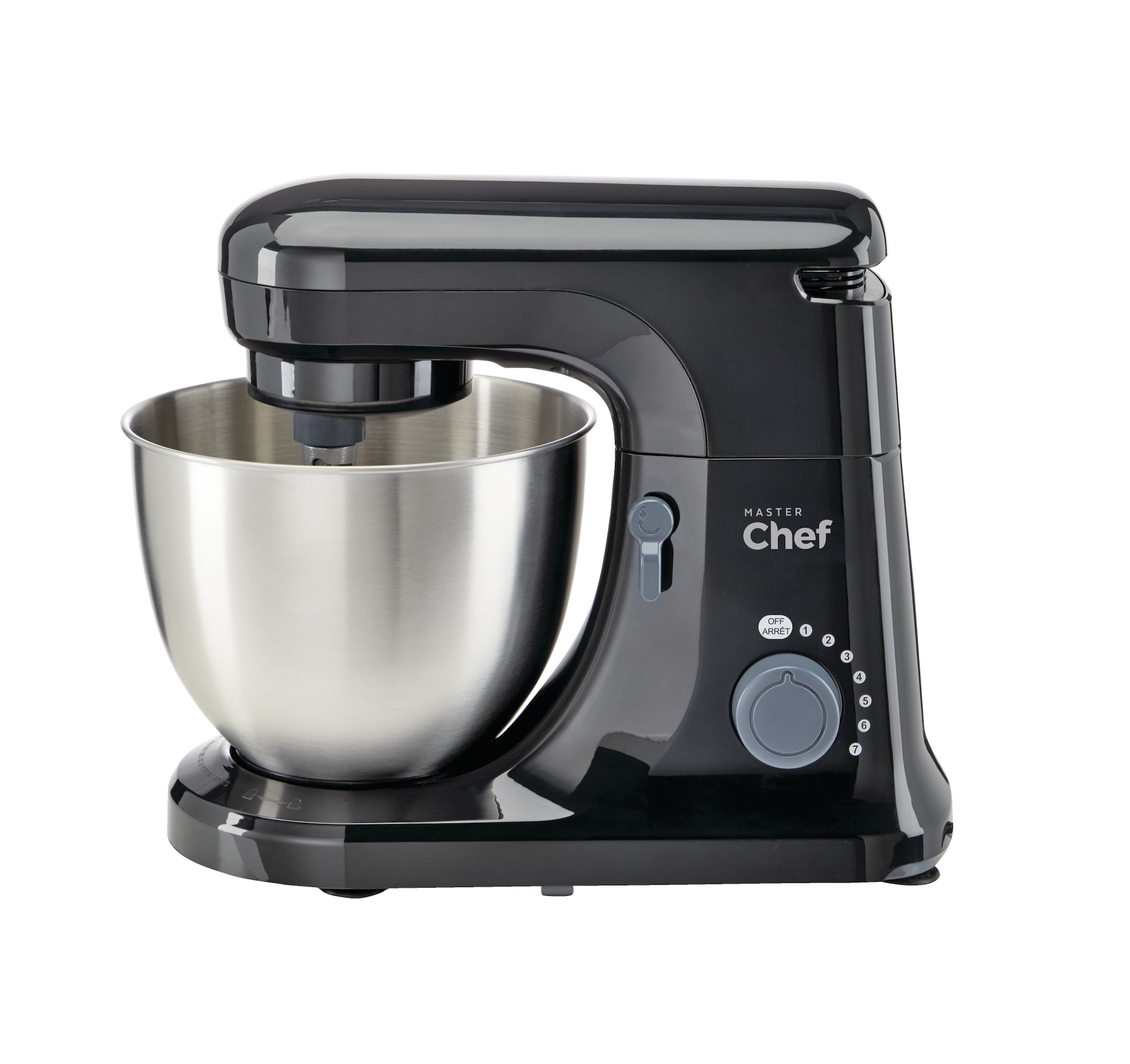 MASTER Chef Bowl-Lift Stand Mixer with 7 Speeds, Black, 4.7-qt ...