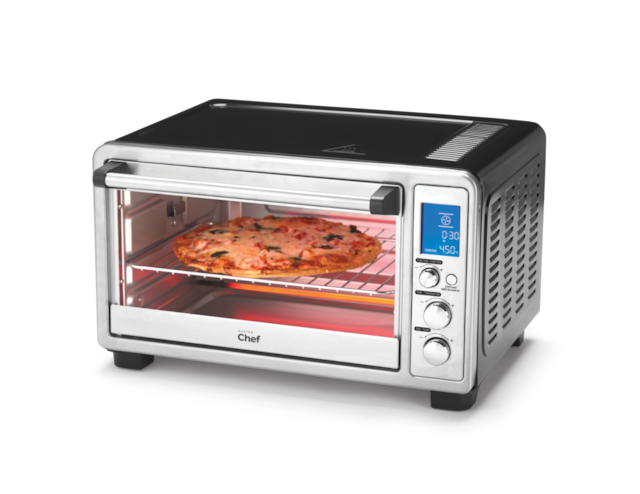 MASTER Chef Digital Convection Toaster Oven w/ 10 Functions, Stainless ...