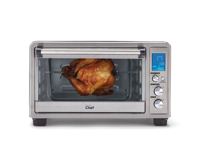 MASTER Chef Digital Convection Toaster Oven w/ 10 Functions, Stainless ...