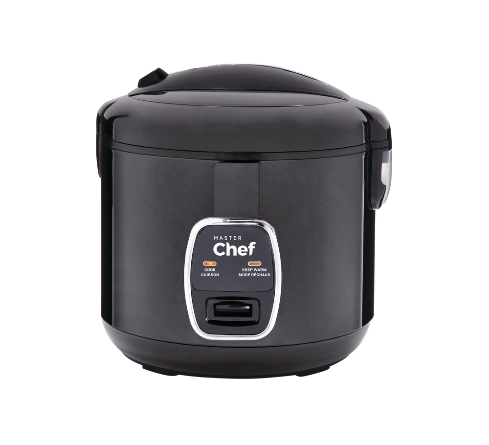 MASTER Chef One-Touch Non-Stick Rice Cooker & Steamer, Black, 20 Cups ...