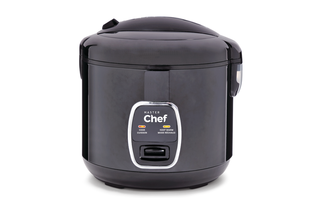 MASTER Chef One-Touch Non-Stick Rice Cooker & Steamer, Black, 20 Cups ...