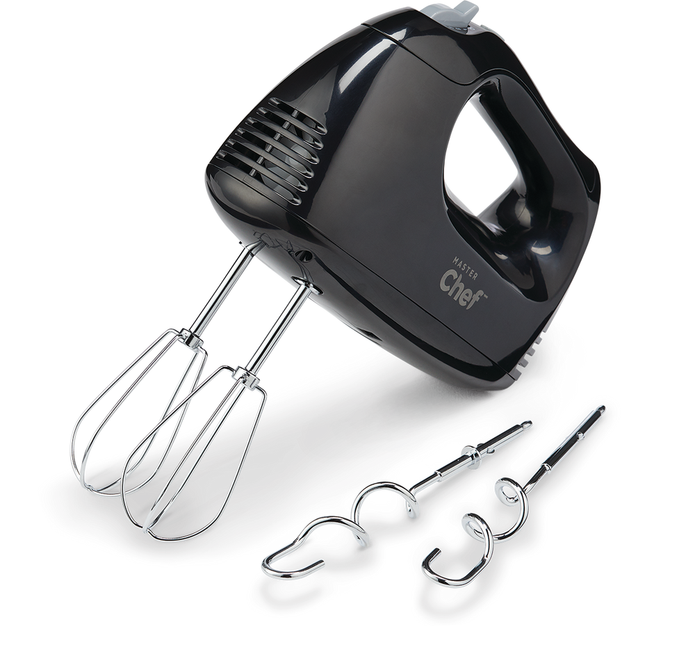 MASTER Chef 5 Variable Speed Hand Mixer w/ Storage Case, Black ...