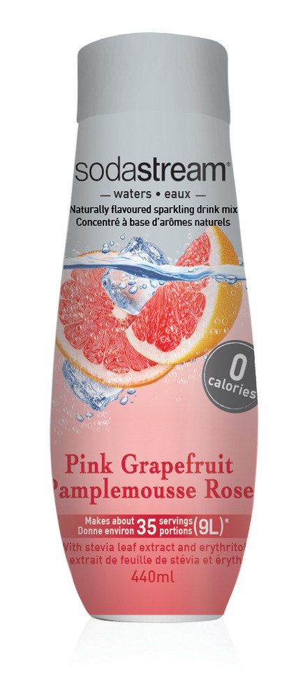 SodaStream Waters Zero Pink Grapefruit Flavour Sparkling Drink Mix ...