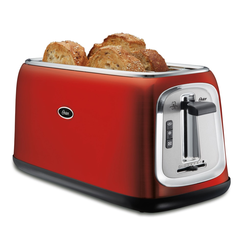 Oster® Long-Slot Toaster, Red Metallic, 4-Slice | Canadian Tire