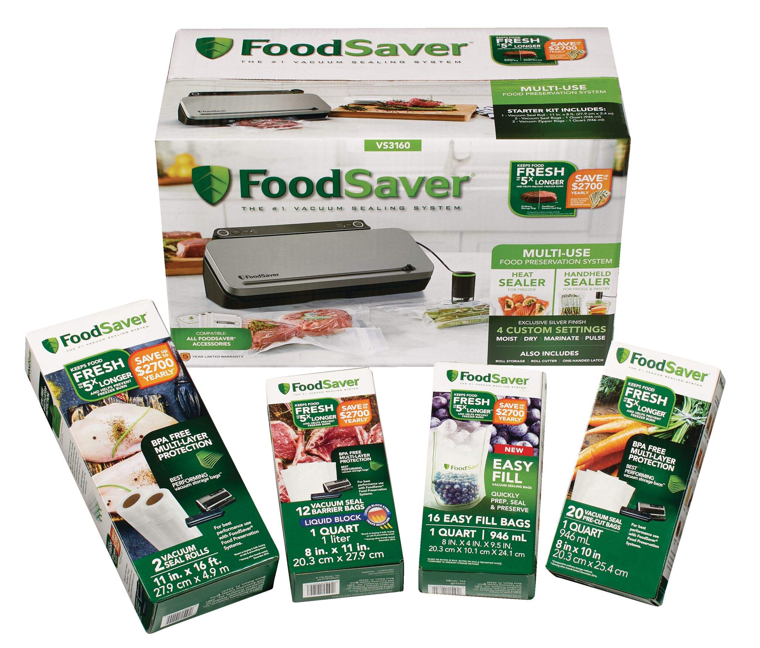 Foodsaver Vacuum Sealer + 4 Heat-Seal Rolls/Bags | Canadian Tire