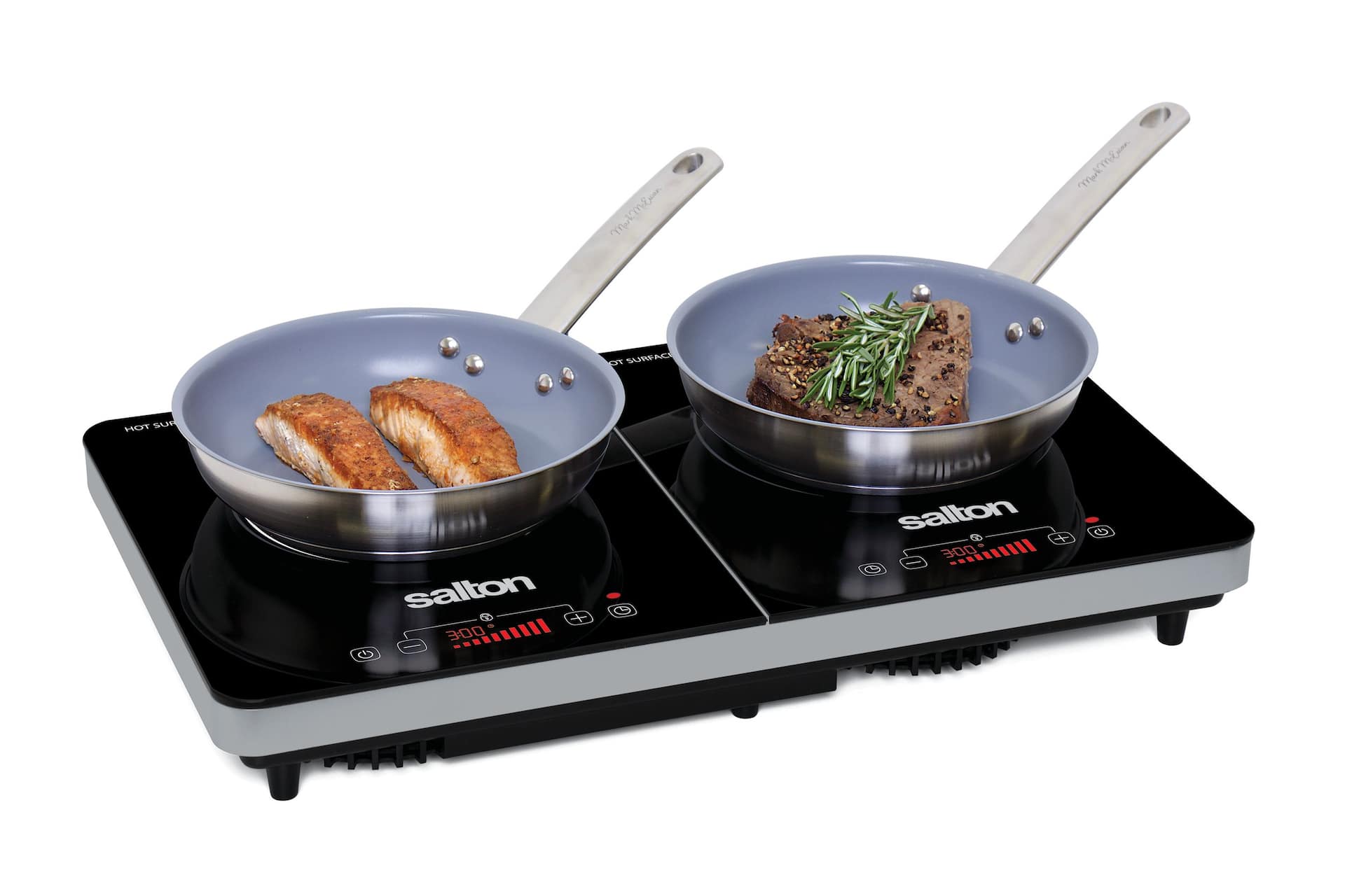 Salton Double Induction Cooktop LED Display Touch control with 10 Power Settings Canadian Tire