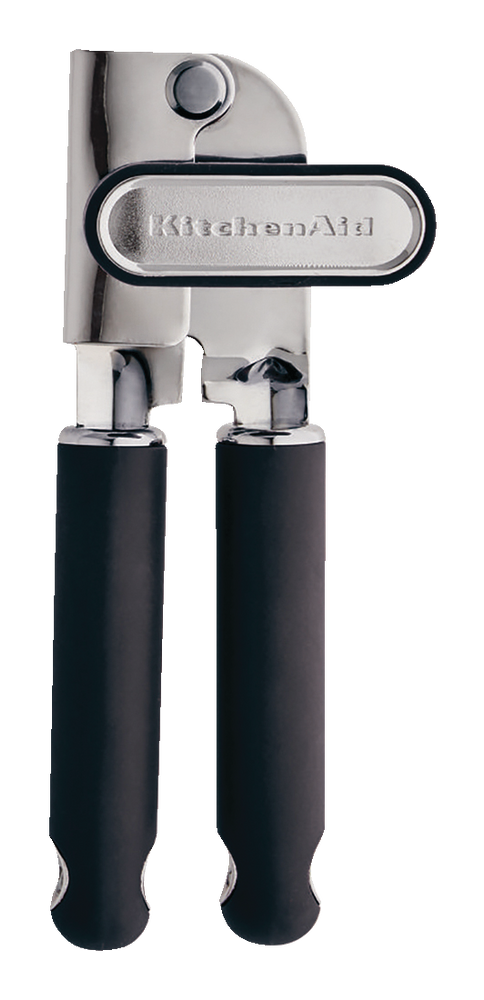 Ouvre-boîte à prise souple KitchenAid Gourmet en acier inoxydable, noir ...