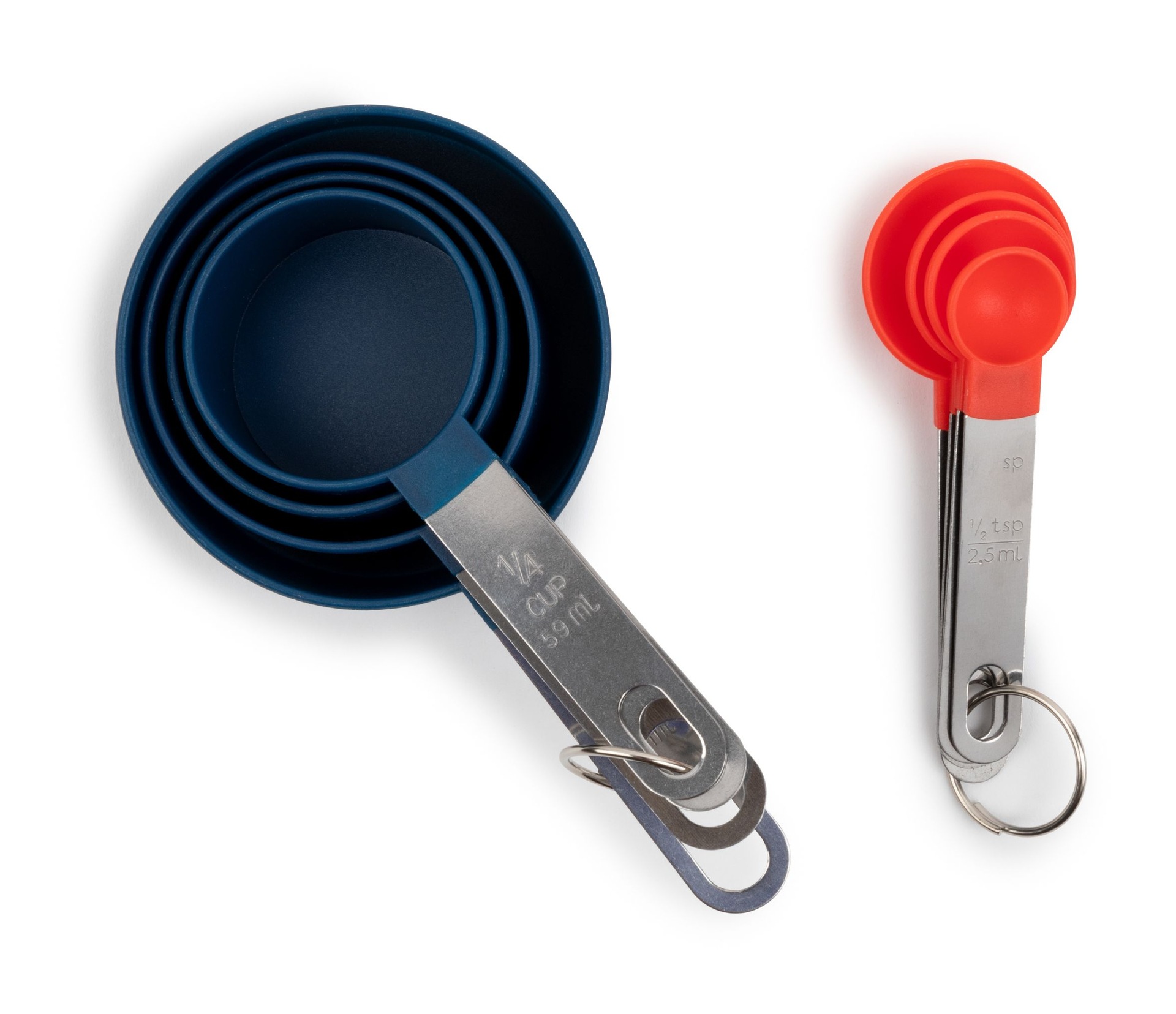 MASTER Chef Stainless Steel Stacking Measuring Cup & Spoons Set, 8-pc ...