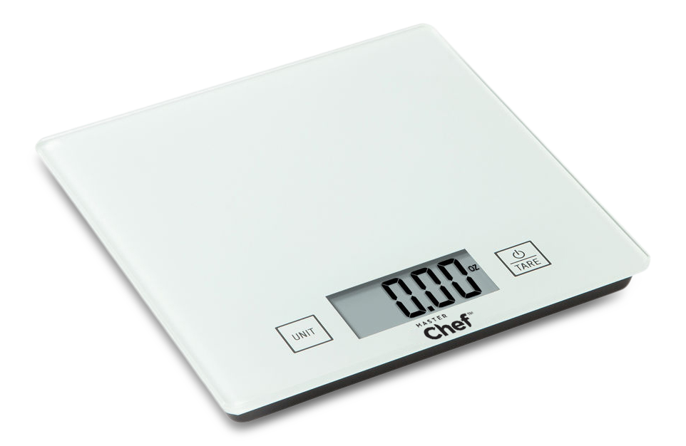 MASTER Chef Square Glass Kitchen Scale, White, 5-kg | Canadian Tire