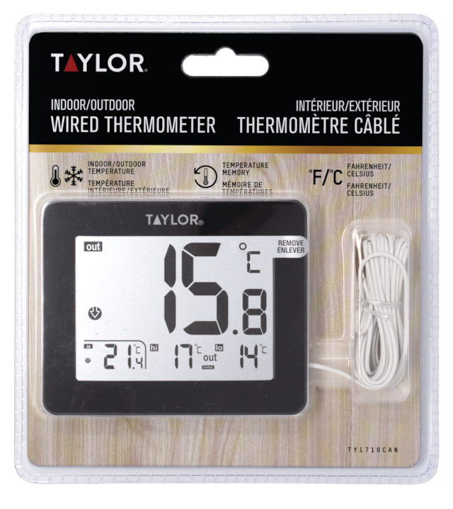 Taylor Indoor/Outdoor Wired Digital Thermometer | Canadian Tire