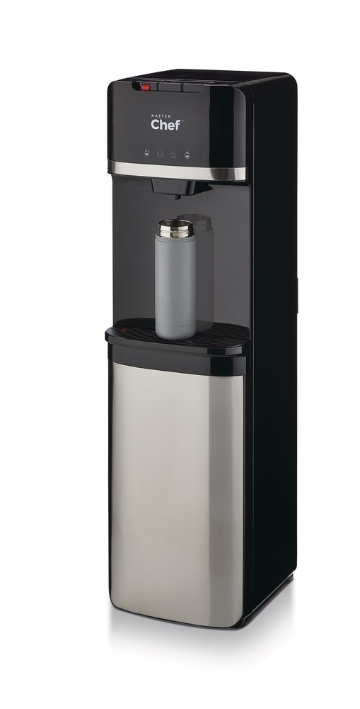 MASTER Chef Bottom Load Water Cooler/Dispenser, 3 Temperatures, Black ...