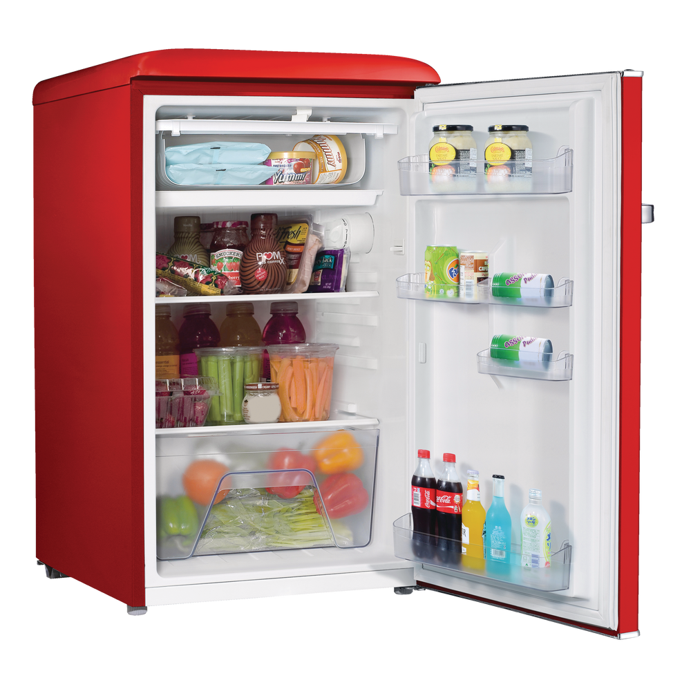 Galanz Compact Mini Refrigerator with Adjustable Thermostat, 3.5-cu.ft ...