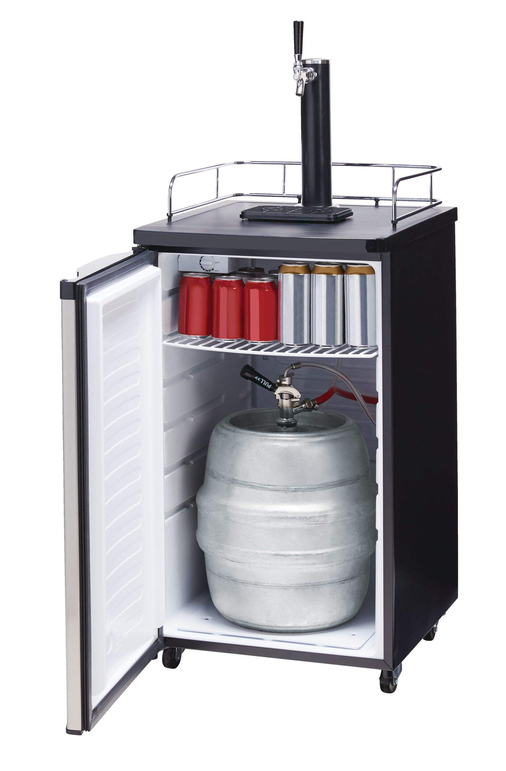 MASTER Chef Kegerator Beer Refrigerator with Mechanical Thermostat, 4.9 ...