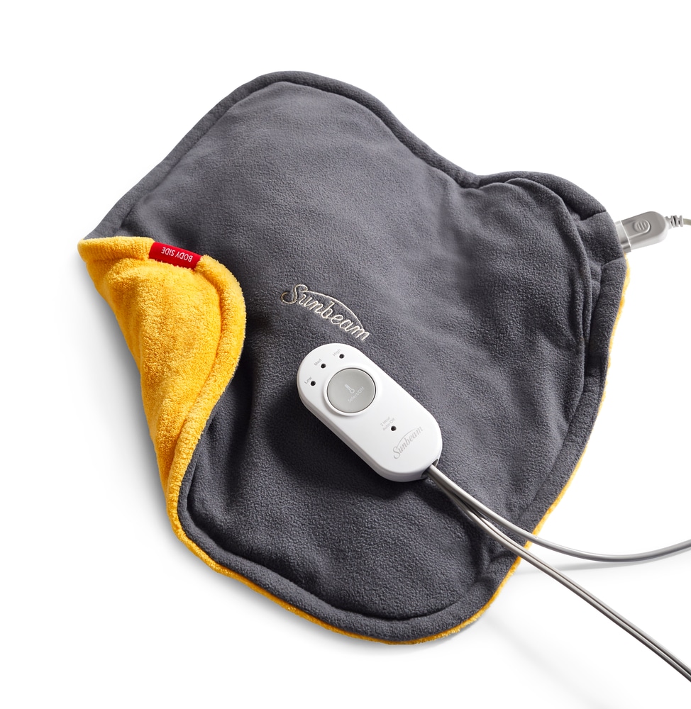 Sunbeam Conform Heat Weighted Electric Heating Pad Grey Canadian Tire