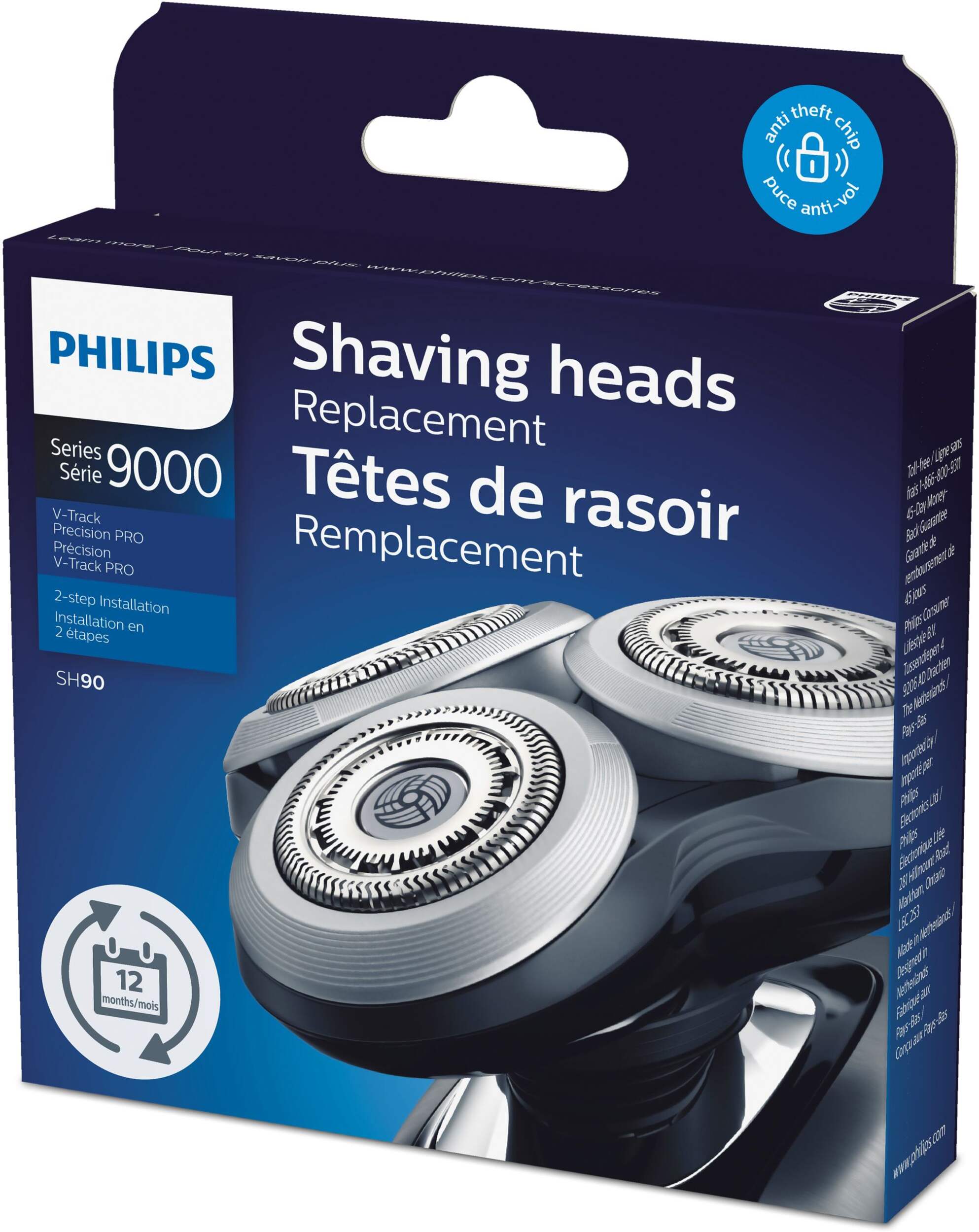 Philips SH90 V-Track Precision Pro Blade Replacement Head For Electric ...