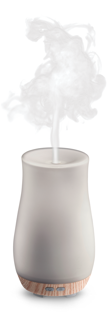 HoMedics Ultrasonic Glass Aromatherapy Diffuser Set with Light, White ...