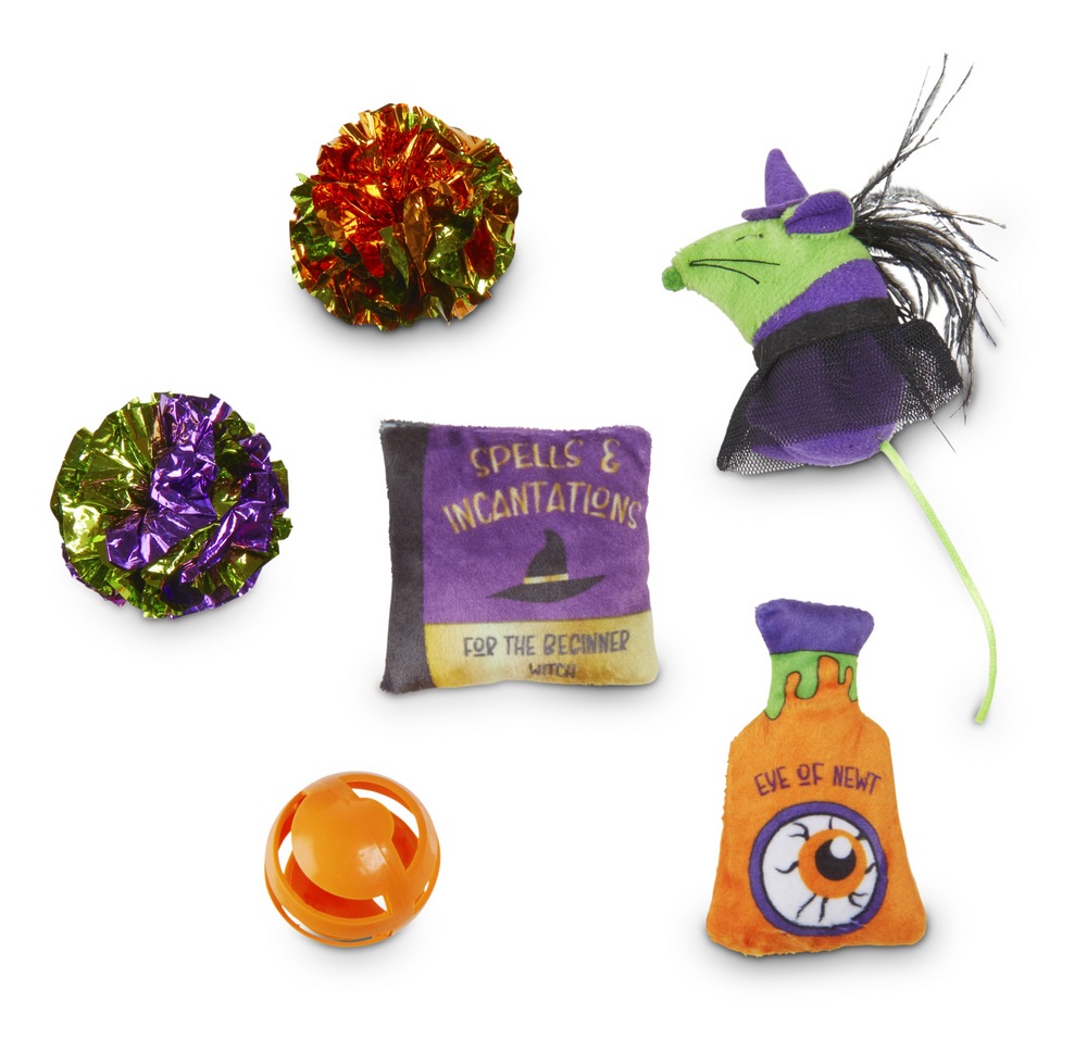 Petco Halloween Cat Witches Multi-Pack Cat Toys with Catnip, 8-pk ...
