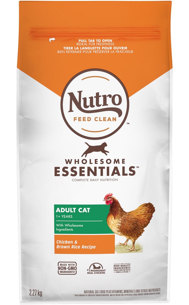 Nutro Wholesome Essentials™ Chicken & Brown Rice ReciPe Adult Dry Cat Food, 2.26-kg | Canadian Tire