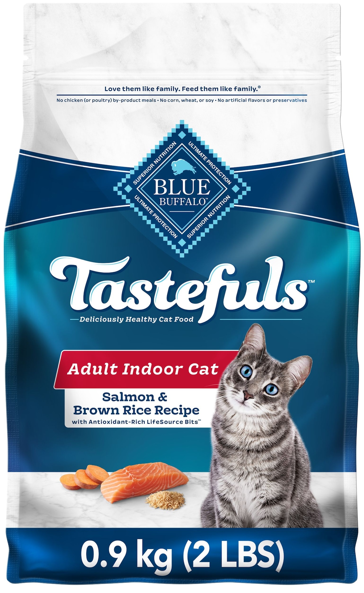 Blue Buffalo BLUE Tastefuls™ Salmon Adult Indoor Dry Cat Food, Assorted ...