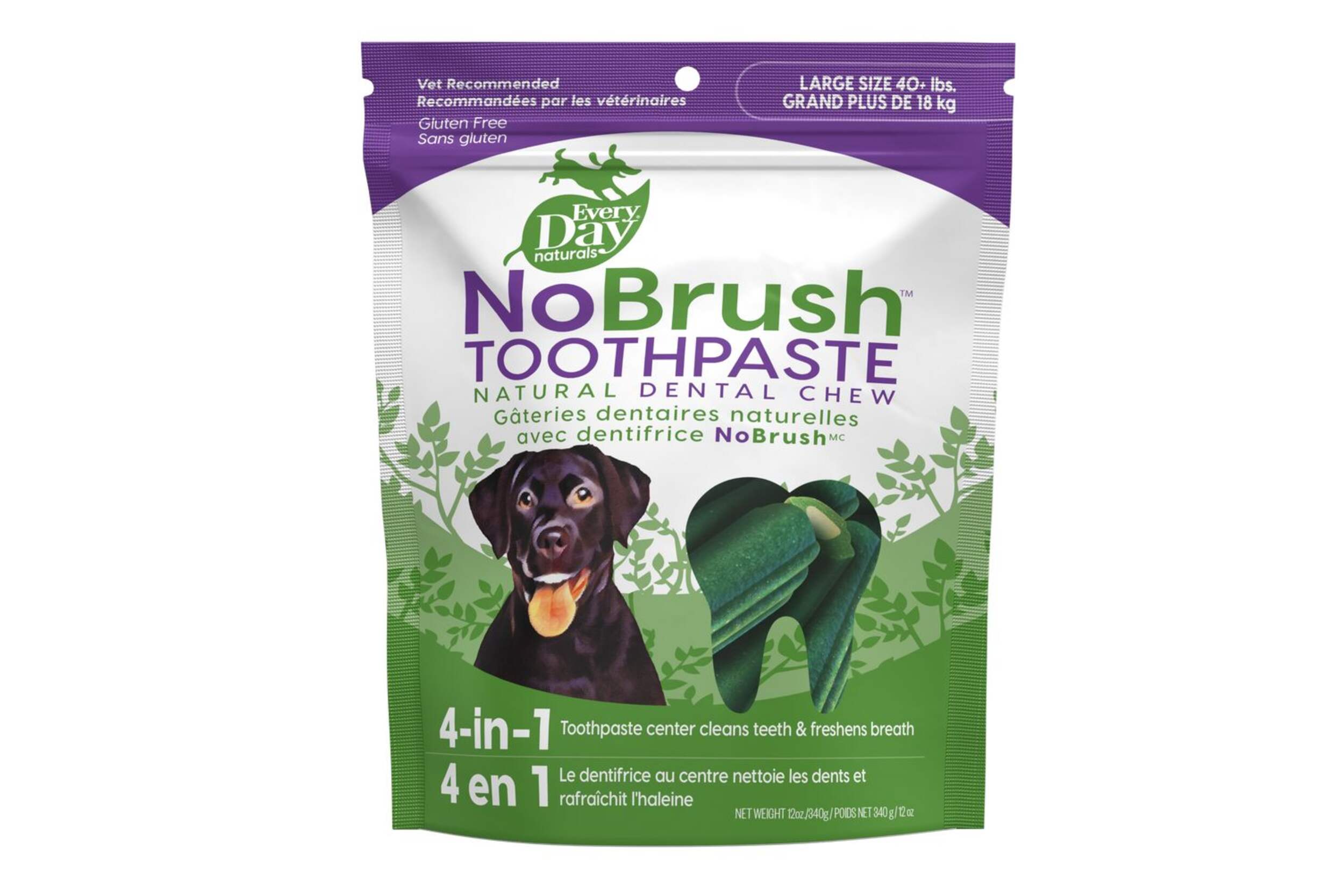 Everyday Naturals 4-in-1 No Brush or Toothpaste Dog Dental Chew, For ...