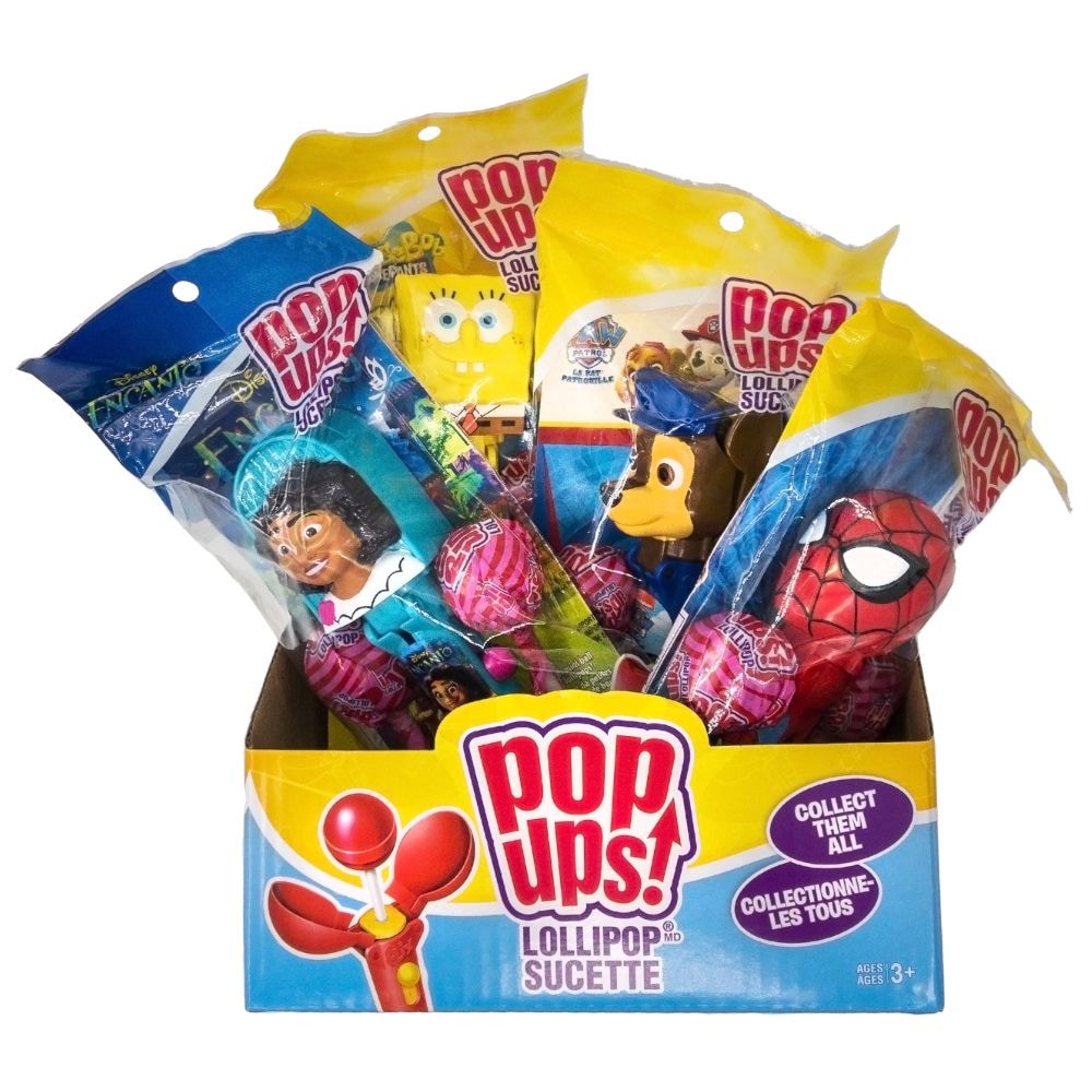 Pop Ups Assorted Lollipops Flow Packs | Party City