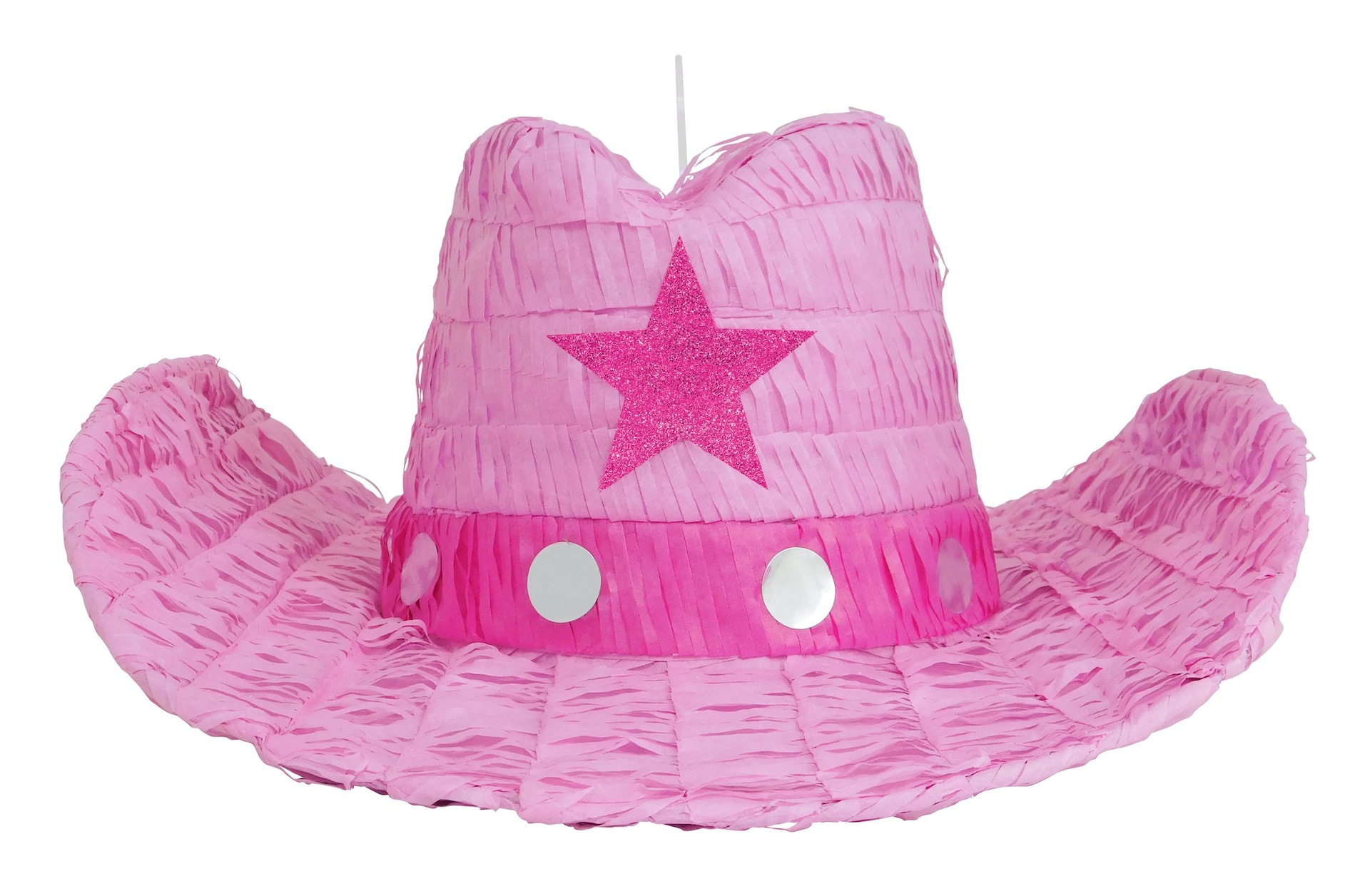 Pinata chapeau de cowboy, rose | Party City
