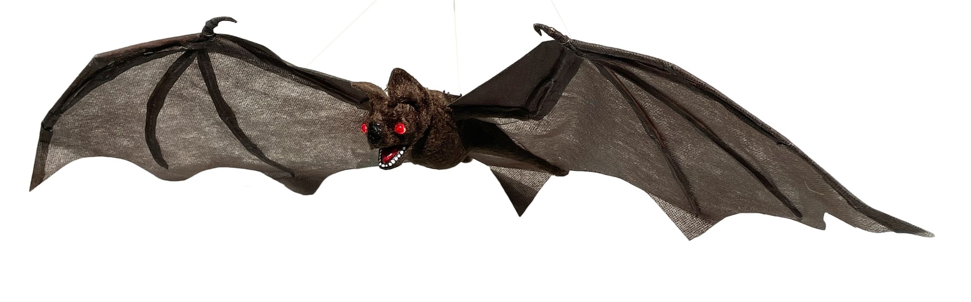 For Living Bat Glowing Eyes Prop with Batteries, Brown, 32-in, Indoor ...