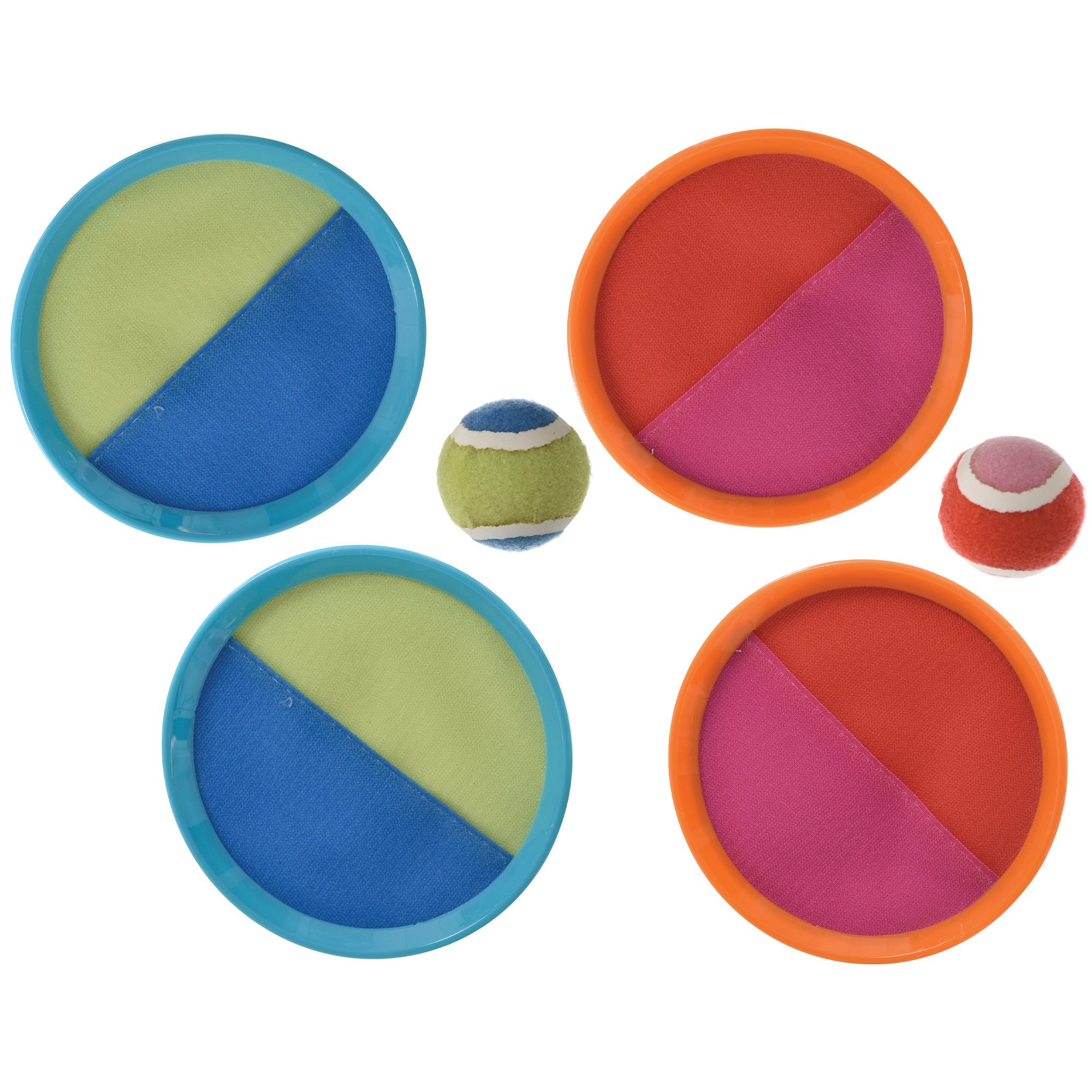 2-Player Grab & Catch Outdoor Toy Game Set with Ball & Velcro Grip ...