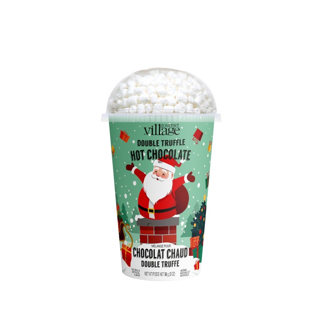 Santa Double Truffle Hot Chocolate Cup with Marshmallows, 56-g | Party City