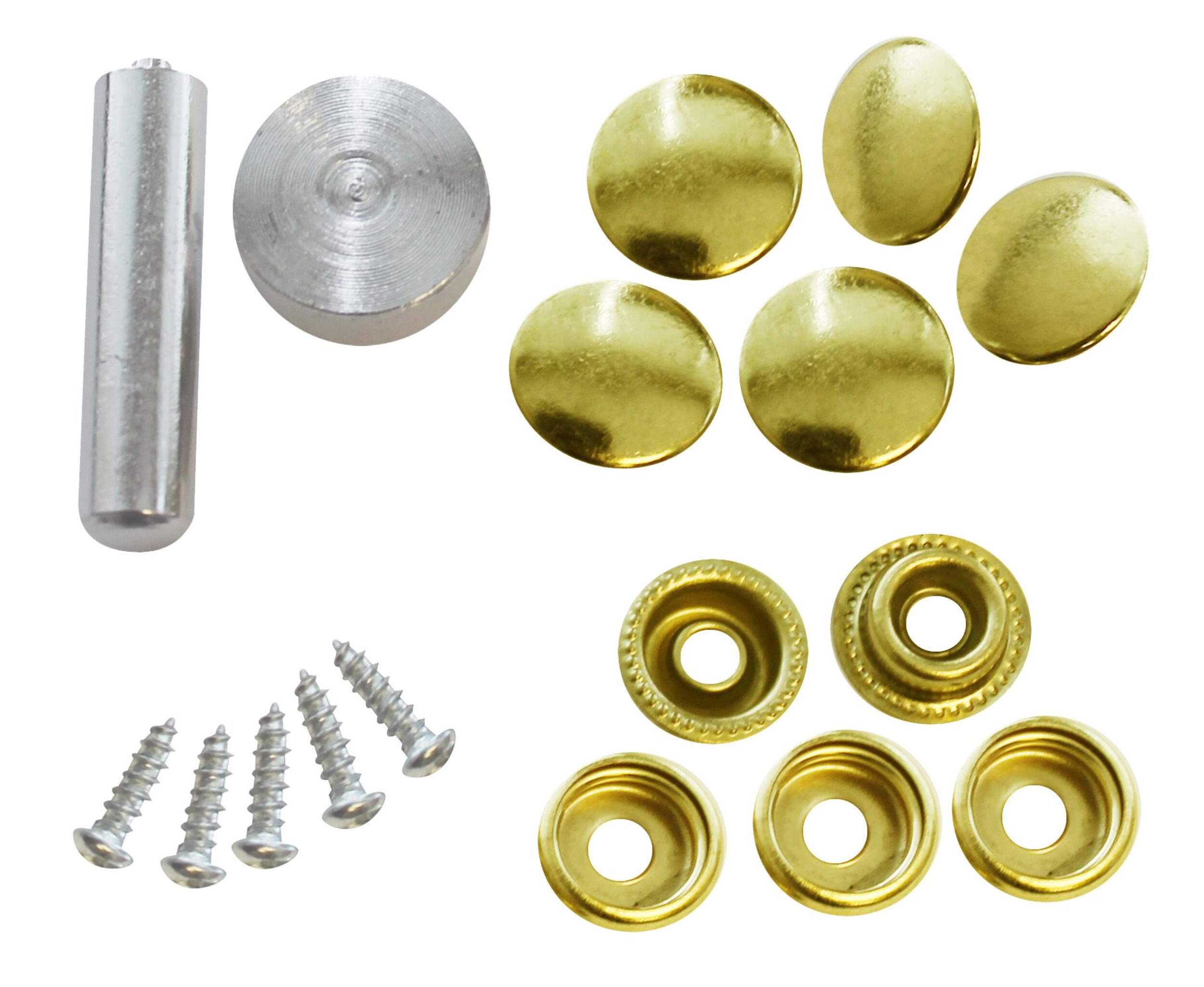 Outbound Metal Press Snap Fastener Repair & Replacement Kit w/ Tools ...