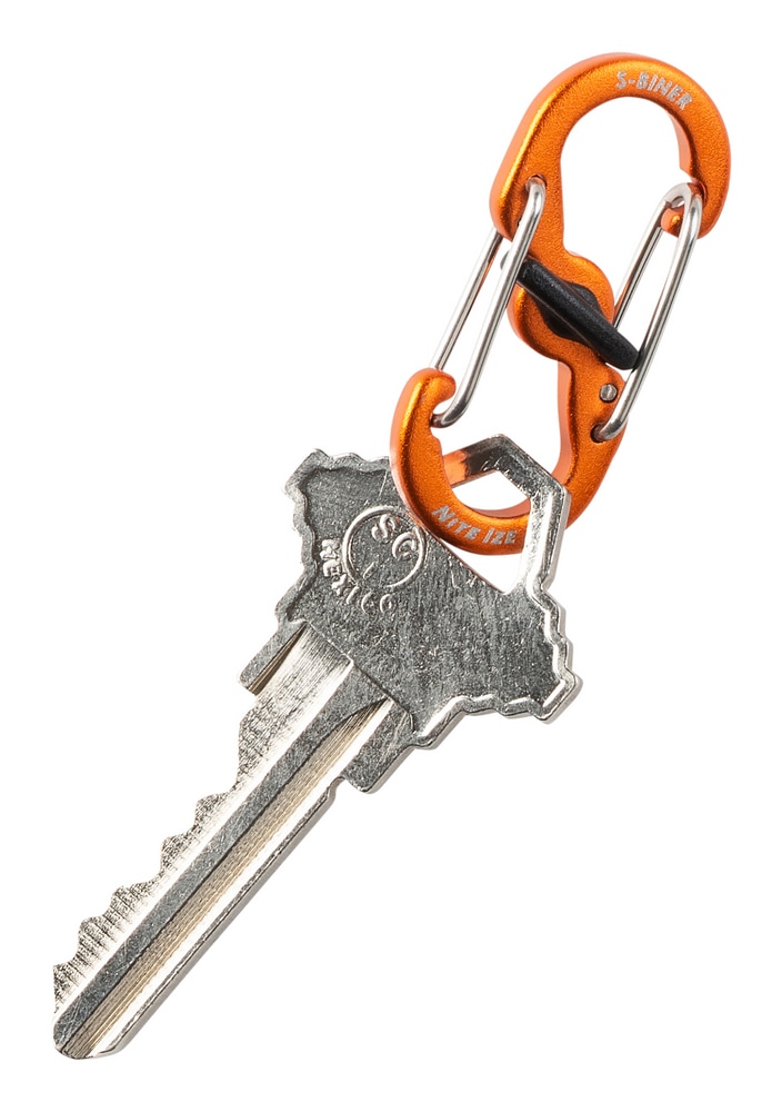 Nite Ize KeyRing Locker S-Biner Identification Keychain w/ 6 Colour ...