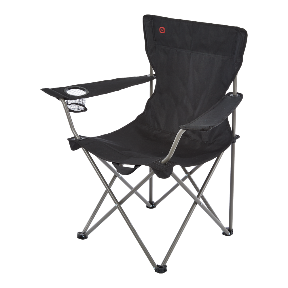 Outbound Wide Back Folding Camping Quad Chair w/ Cup Holder & Carry ...