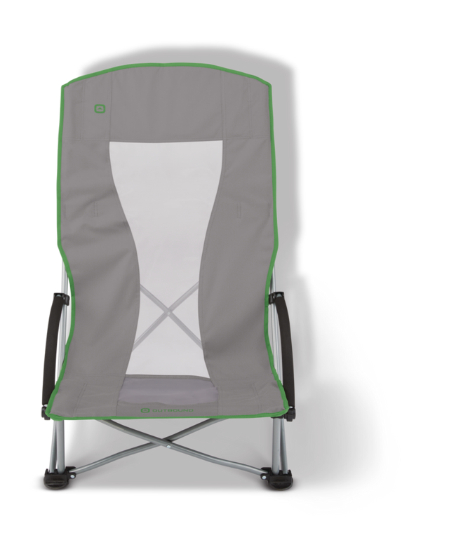 Outbound Venice Portable Folding Low-Profile Beach Chair w/ High Back ...