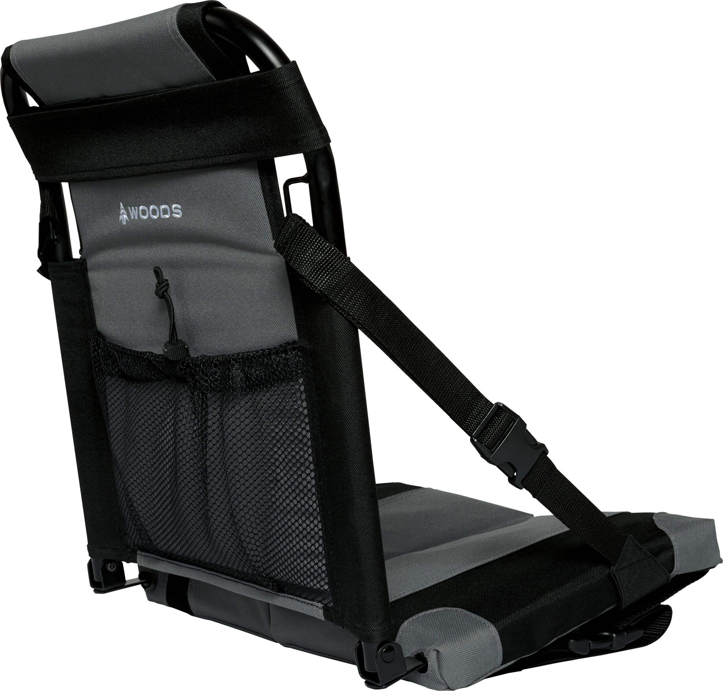 Woods Expedition Portable Folding Canoe Seat Pad Cushion w/ Adjustable Backrest & Lumbar Support ...