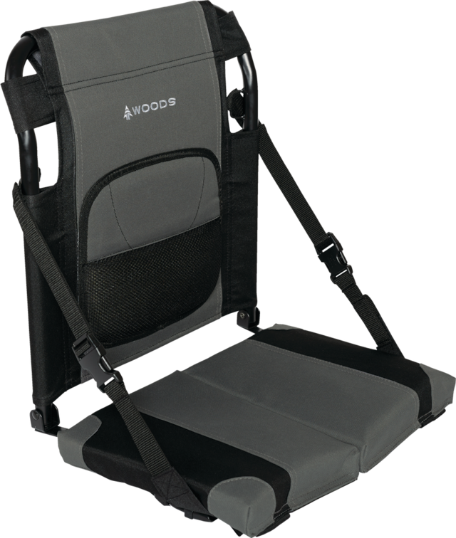Woods Expedition Portable Folding Canoe Seat Pad Cushion w/ Adjustable Backrest & Lumbar Support ...