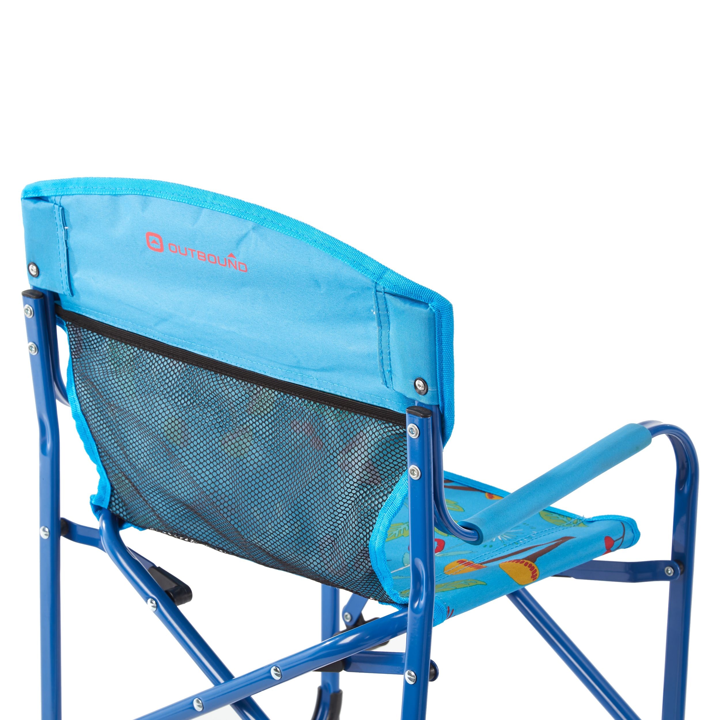 Outbound Kids Portable Folding Director s Camping Chair w Child Safety Lock Mesh Pocket Canadian Tire