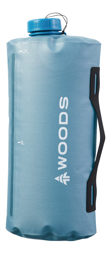 Woods Collapsible TPU BPA-Free Water Container w/ Leak-proof Lid, 2-L ...