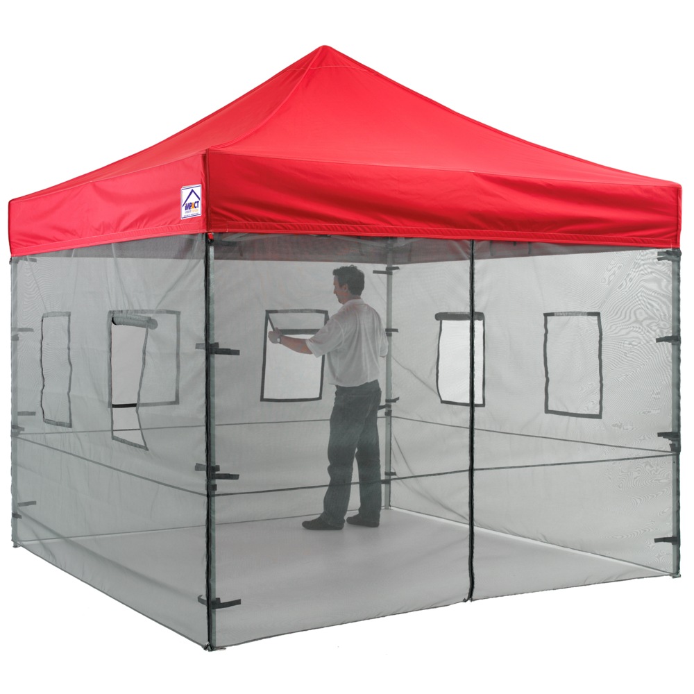 Impact Instant Canopy Pop-Up Shelter Tent Universal Food Service Wall ...