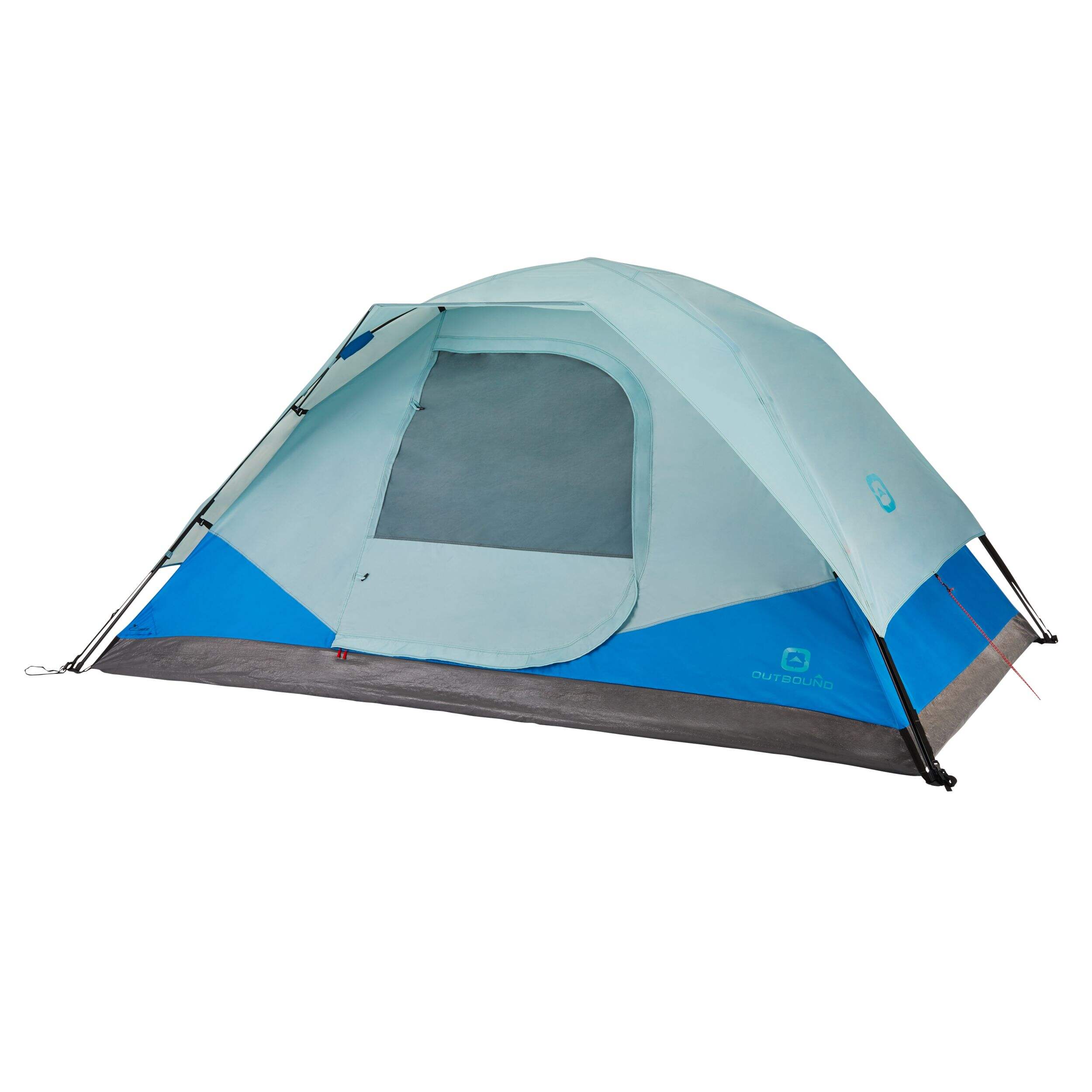 Outbound QuickCamp 3-Season, 5-Person Instant Camping Dome Tent w/ Rain Fly & Carry Bag ...
