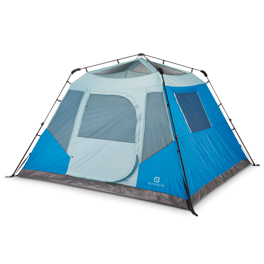 Outbound QuickCamp 3-Season, 6-Person Instant Camping Cabin Tent w ...