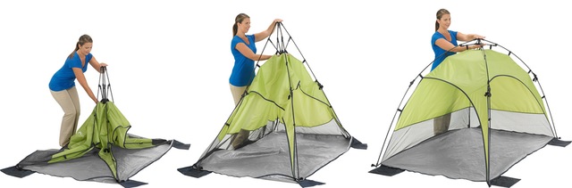 Lightspeed Outdoors Catalina Speed Shelter, Portable Pop-Up Beach Sun ...