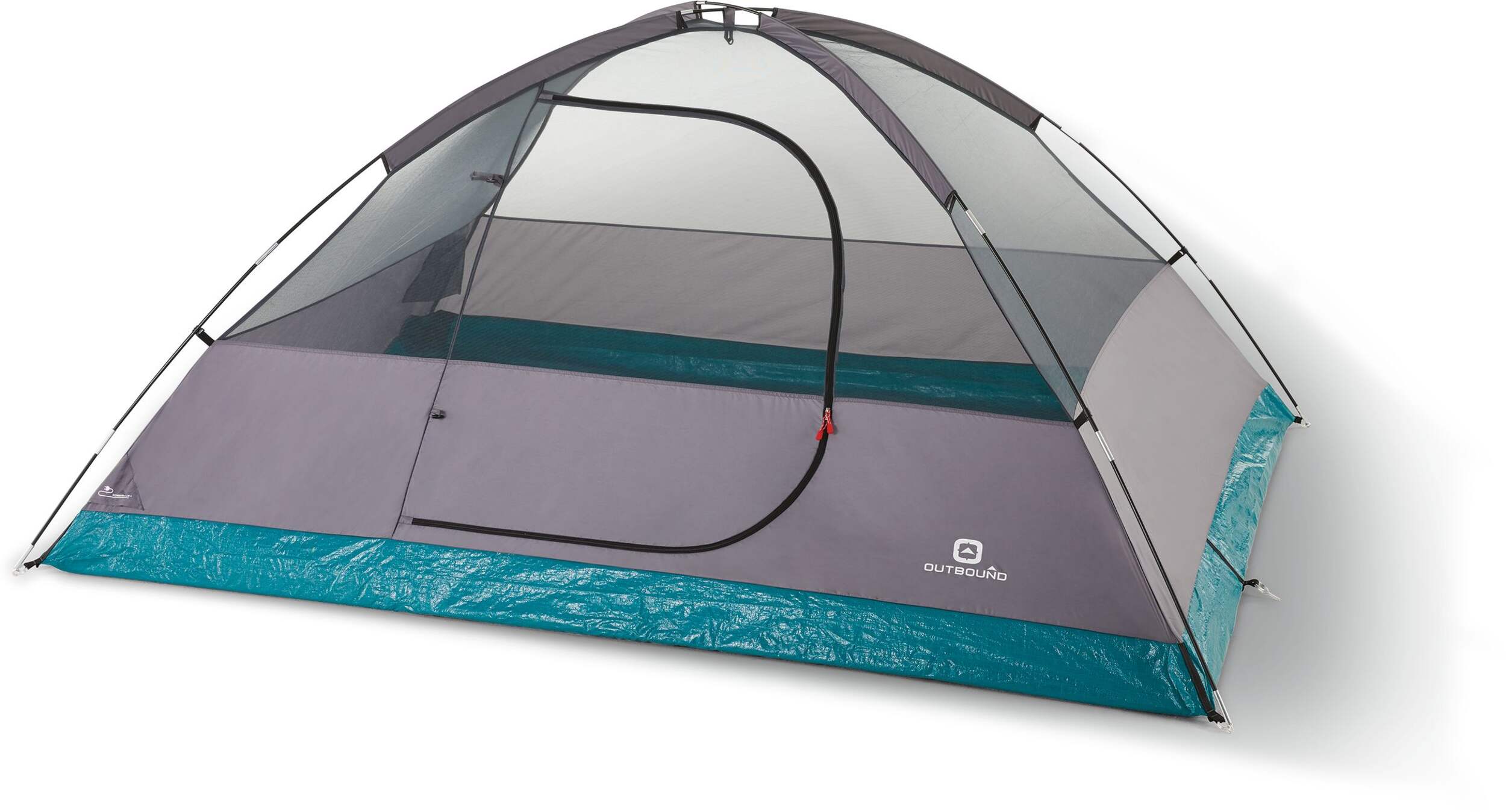 Outbound Cache 3-Season, 4-Person Camping Dome Tent w/ Rain Fly & Carry ...