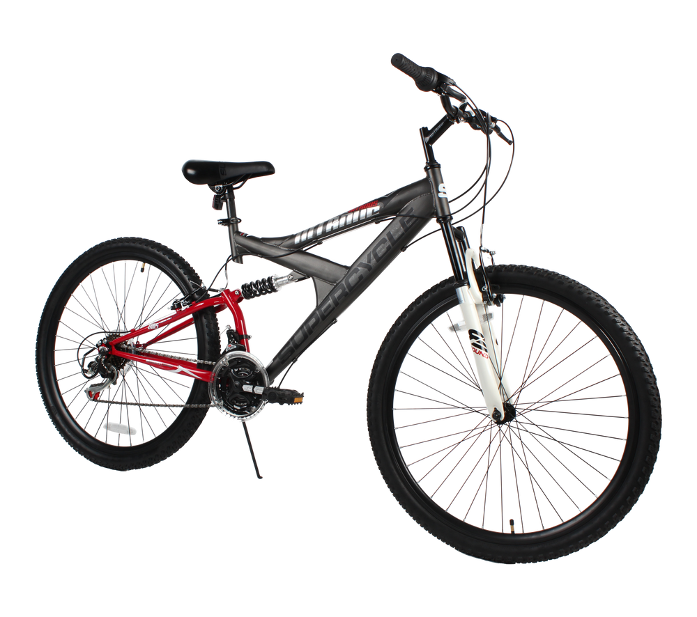 Supercycle Nitrous Dual Suspension Mountain Bike, 27.5-in, Red/Grey | Canadian Tire